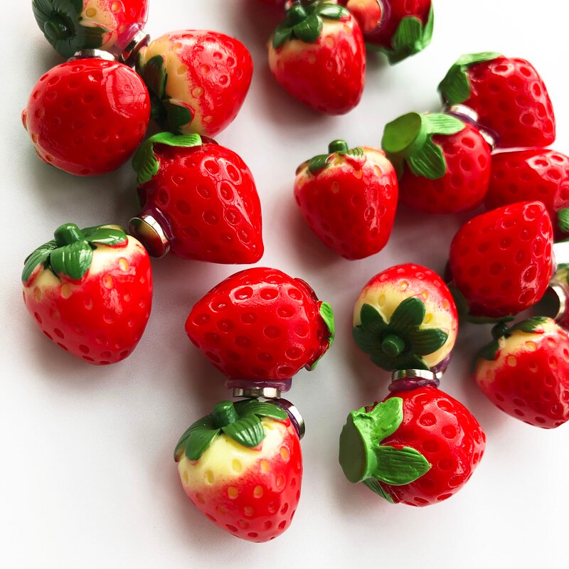 3D Stereo Strawberry Resin Fridge magnet Magnetic ... – Grandado