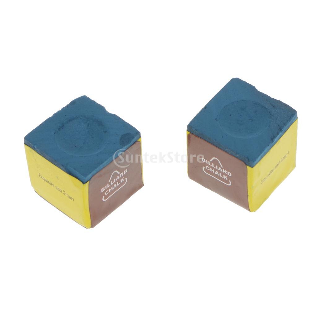 2 Cubes Pool Cue Tip Table Chalk Snooker Billiard ... – Grandado