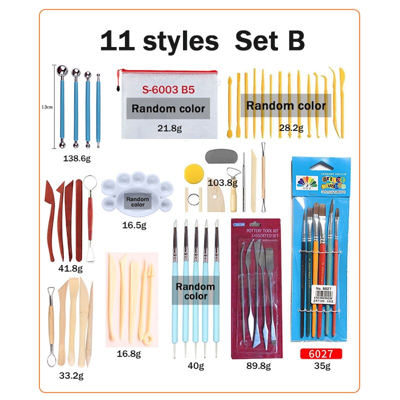 Plastic/Wooden/Metal Tools DIY Ceramic/Pottery Cla... – Grandado