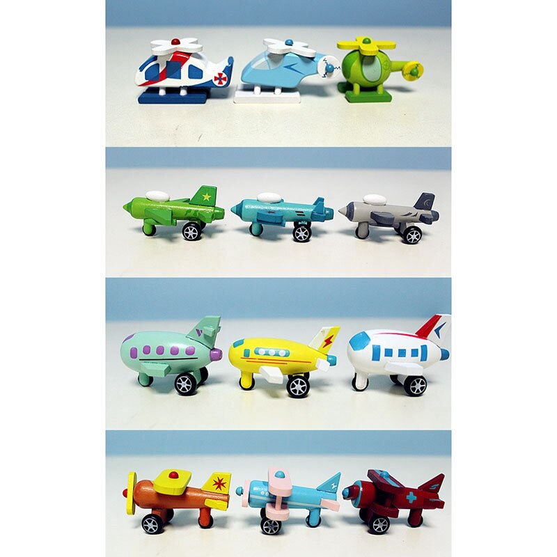 Kids Mini Wooden Aircraft Model Toy Wooden Educati... – Grandado