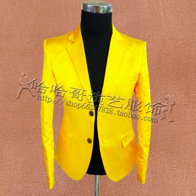 Yellow Clothes Men Suits Designs Masculino Homme S... – Grandado