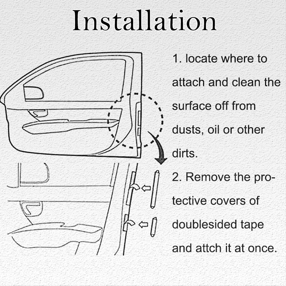 Misima Auto Deur Corner Edge Protector Guards Stri... – Grandado