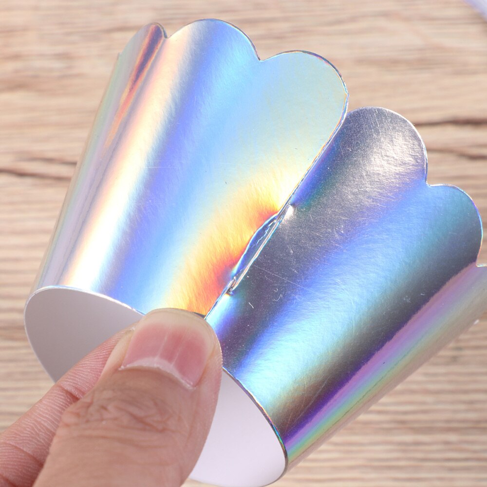24pcs Iridescent Rainbow Cupcake Wrappers Cupcake ... – Grandado