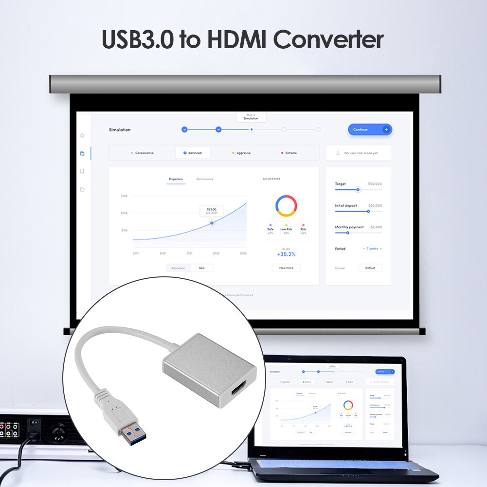 External Video Card Multi Monitor Adapter USB 3.0 ... – Grandado