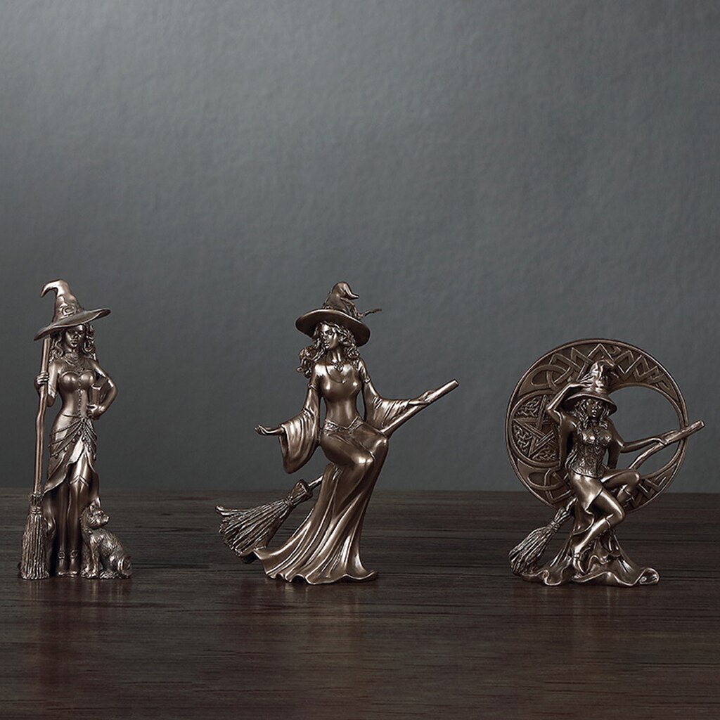 3 PCS Resin Cast Bronze Western Art Abstract Witch... – Vicedeal
