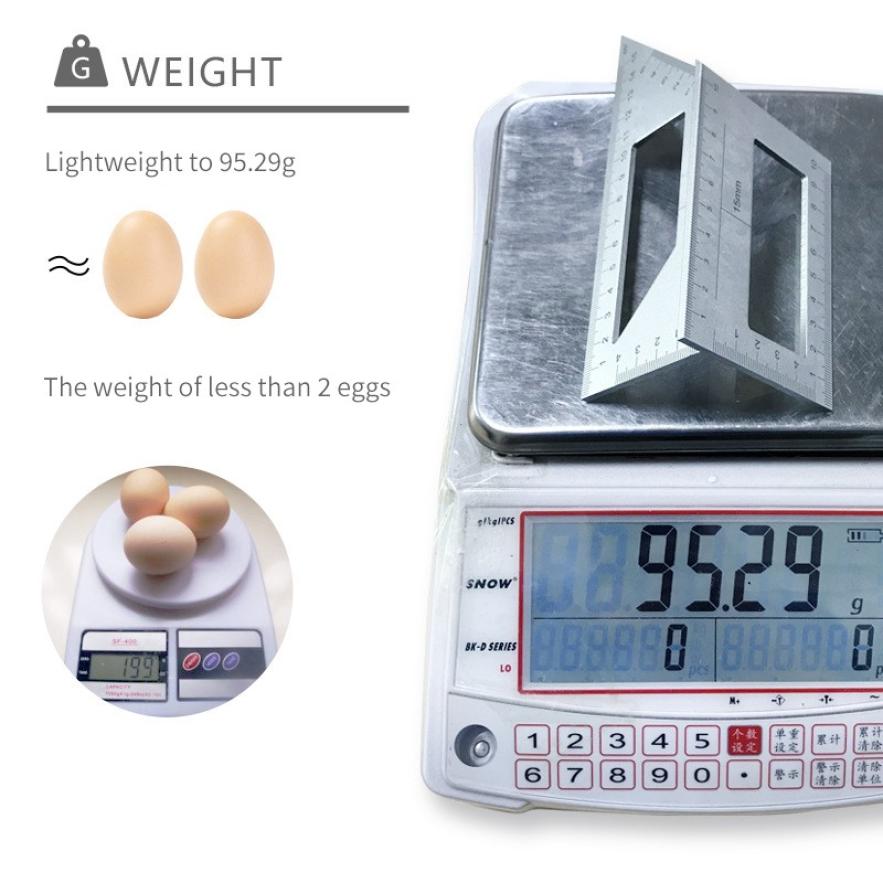 Multifunctional Angle Ruler Aluminum Alloy Silver ... – Grandado