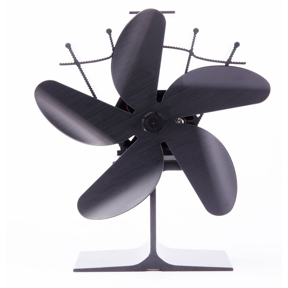 Black Fireplace Fan 5 Blade Heat Powered Stove Fan... – Vicedeal