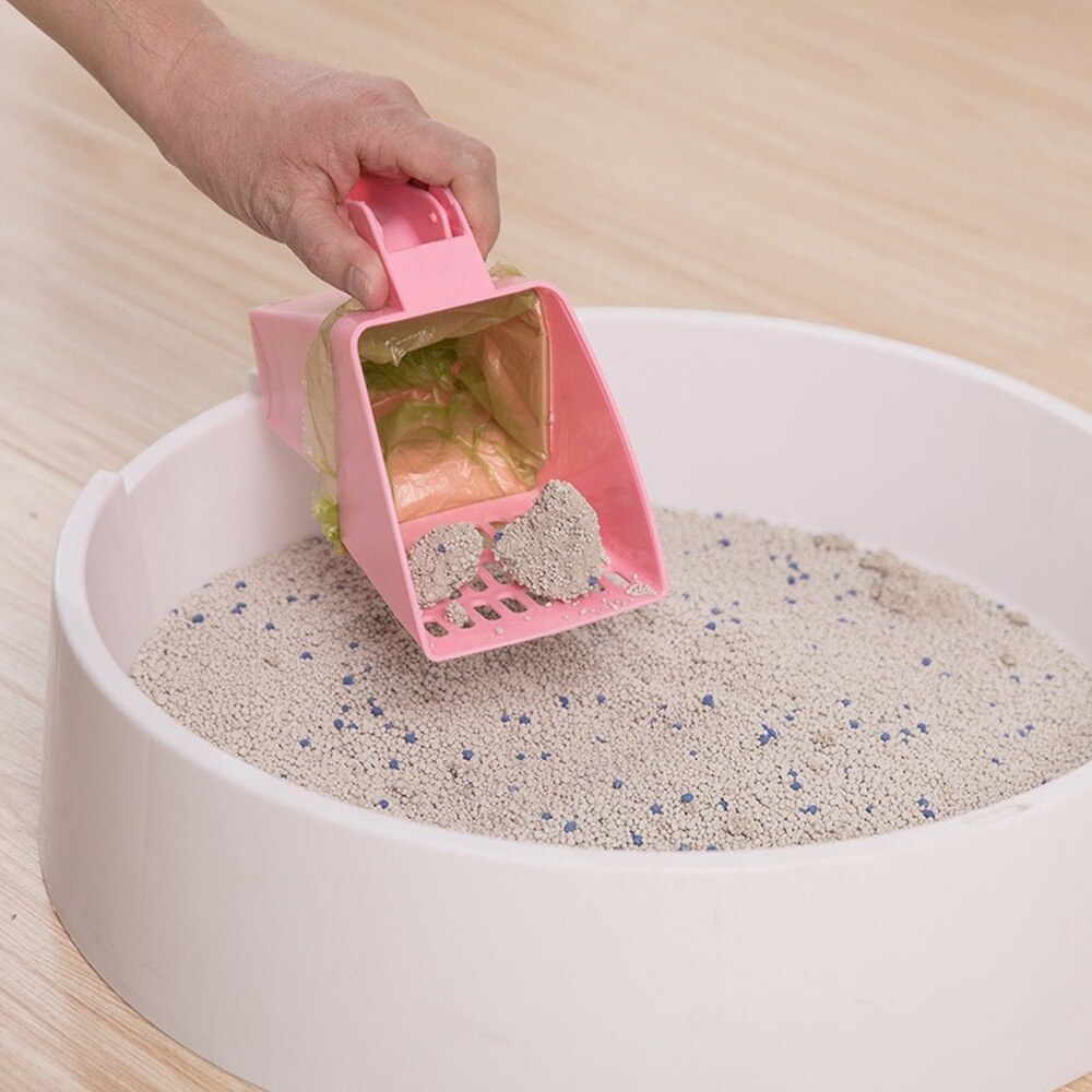 Cat litter shovel round sieve kitten litter box in... – Vicedeal