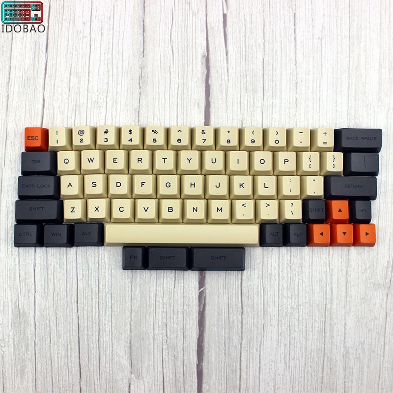 Carbon 64 Layout Dye-sub Keycaps OEM Profile Inclu... – Grandado