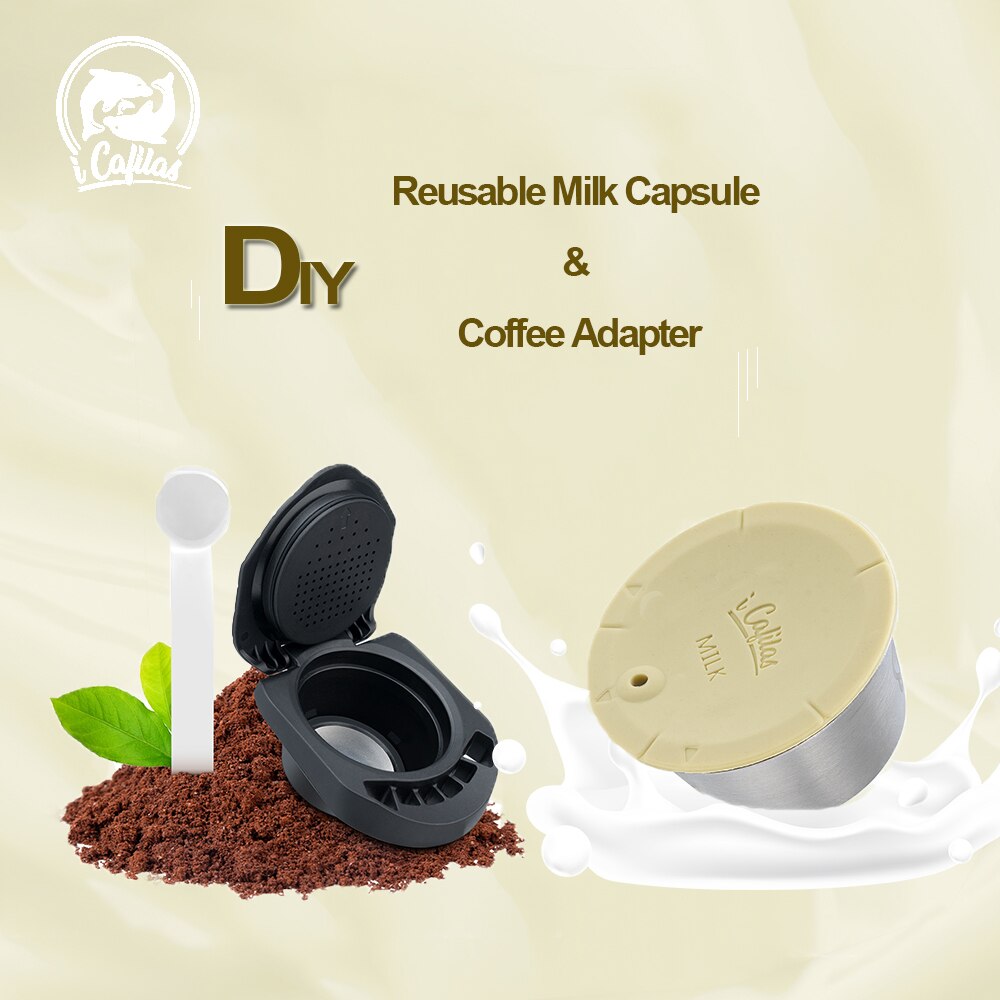 icafilas Reusable Milk Capsule for Nescafe Dolce G... – Vicedeal