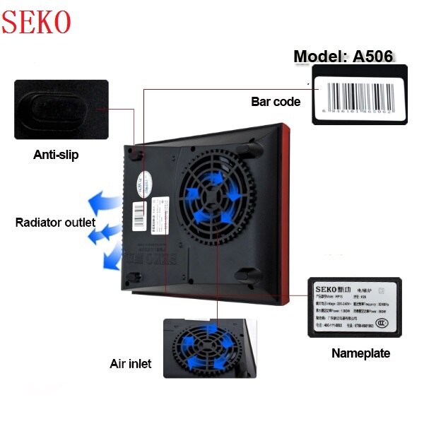 SEKO A506 mini Induction Cooker Kettle With Pot El... – Grandado