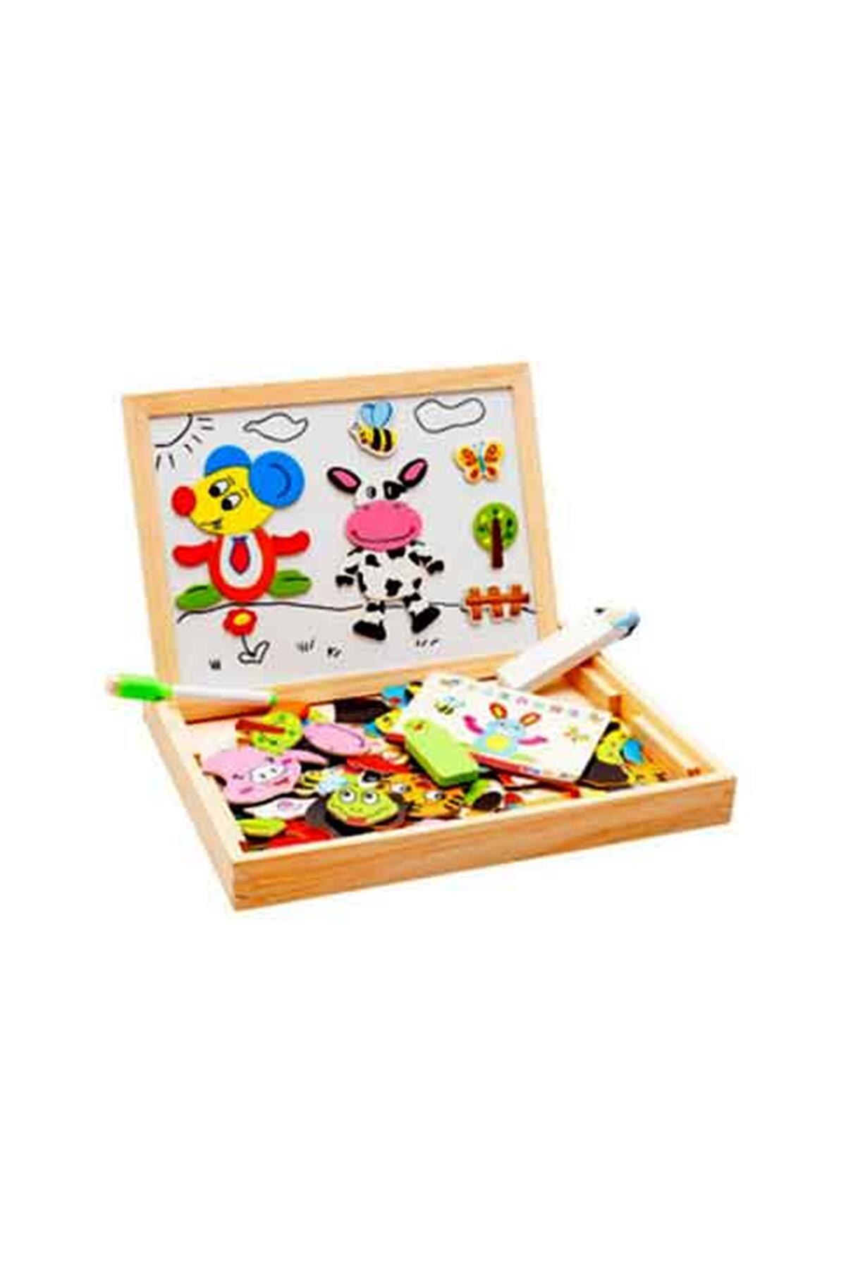 Magnet Double Sided Wooden Writing Board Set – Grandado