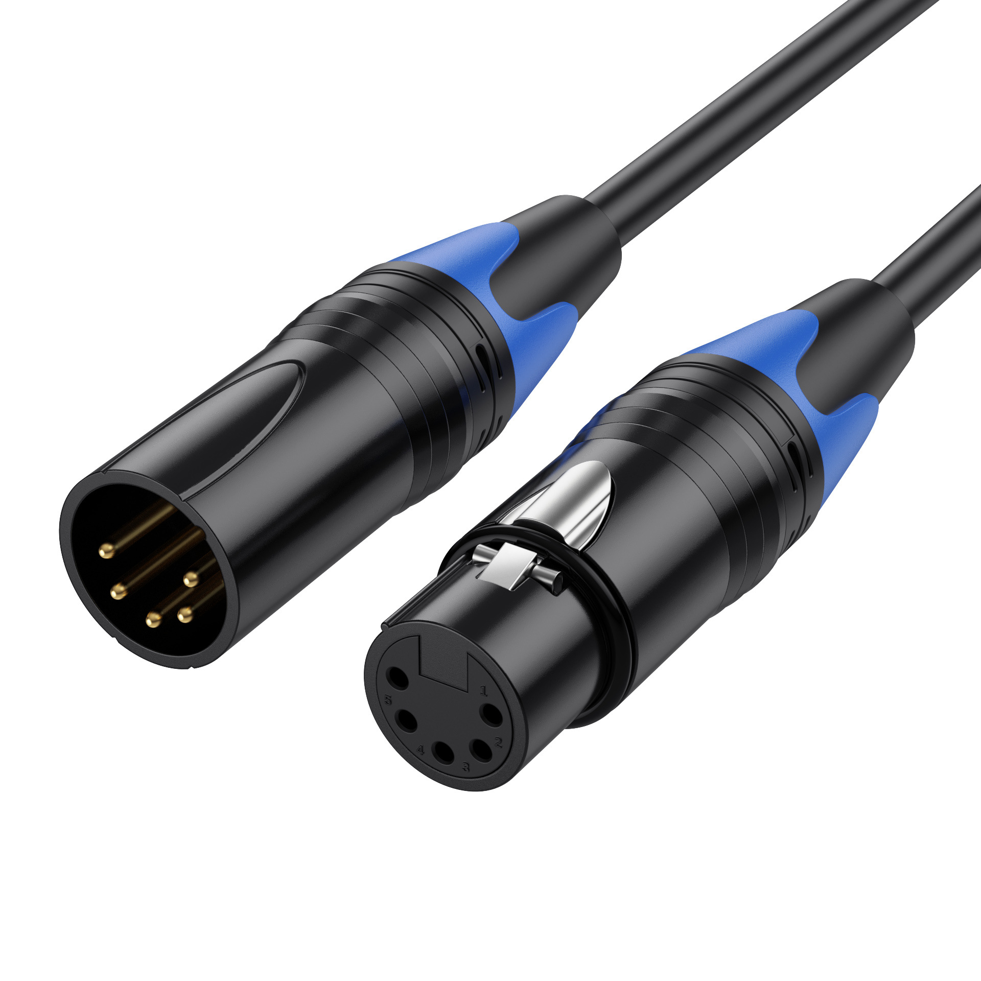 30FT DMX-512 XLR 5 Pin Male to XLR 5 Pin Female DM... – Grandado