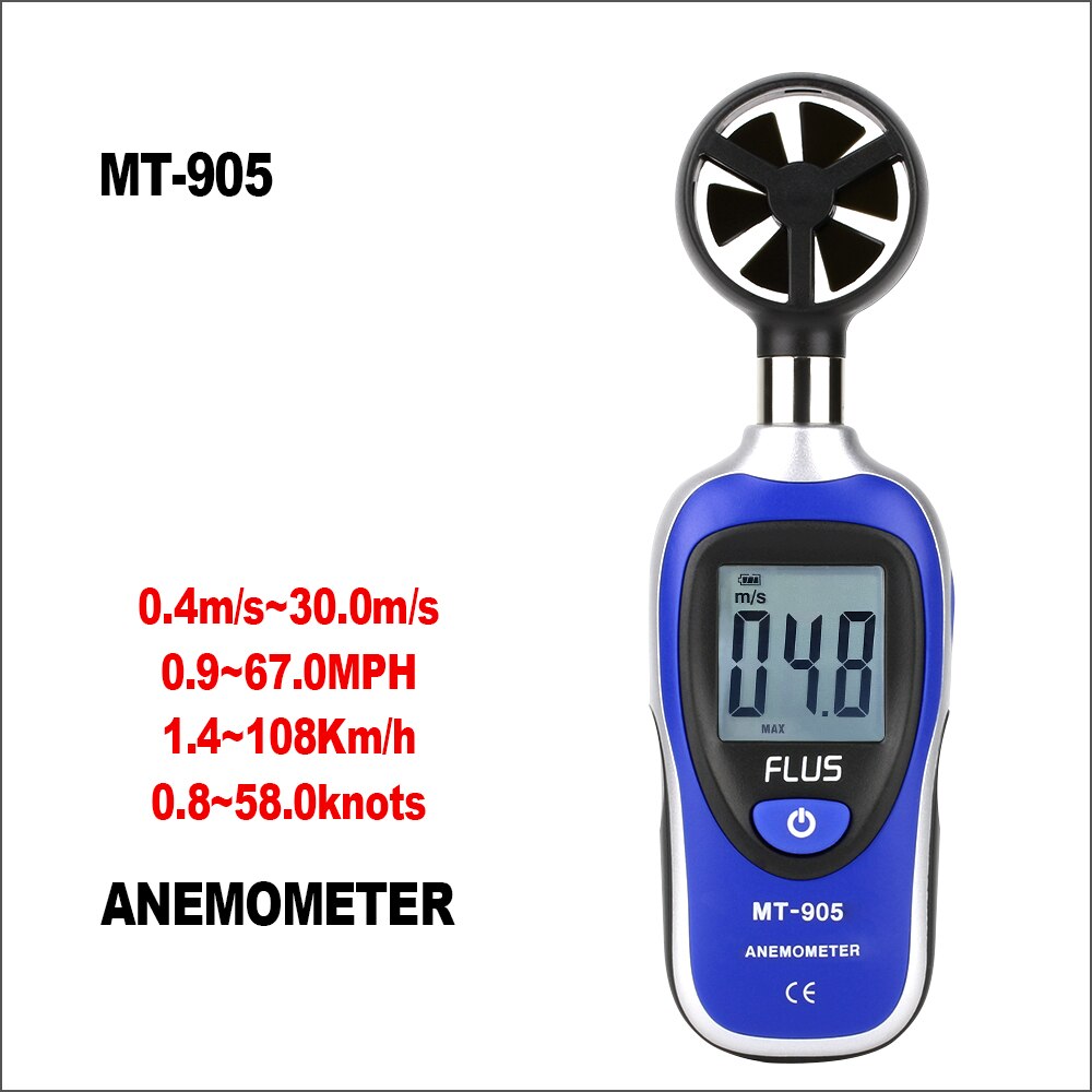 FLUS Portable Anemometer Thermometer Wind Speed Ga... – Vicedeal