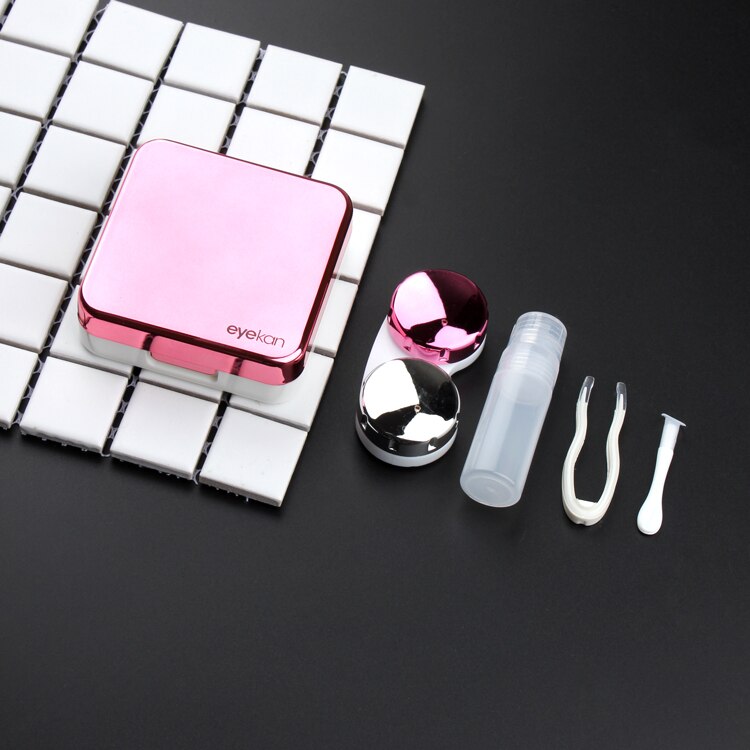 Reflective Cover Contact Lens Case with Mirror Col... – Grandado