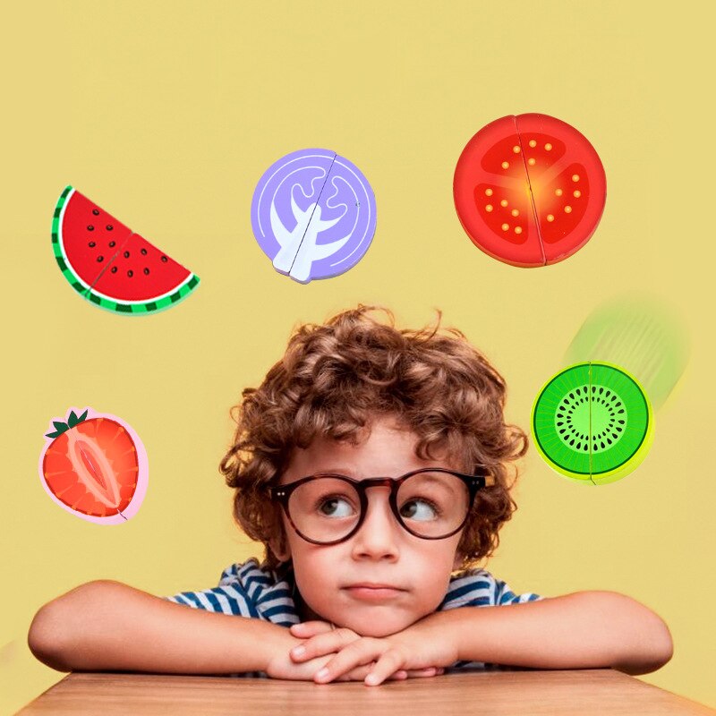 Kids Cut Fruits And Vegetables Toys Wooden Classic... – Grandado
