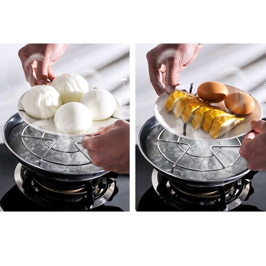 Stainless Steel Egg Steamer Rack Stand Food Steami Grandado