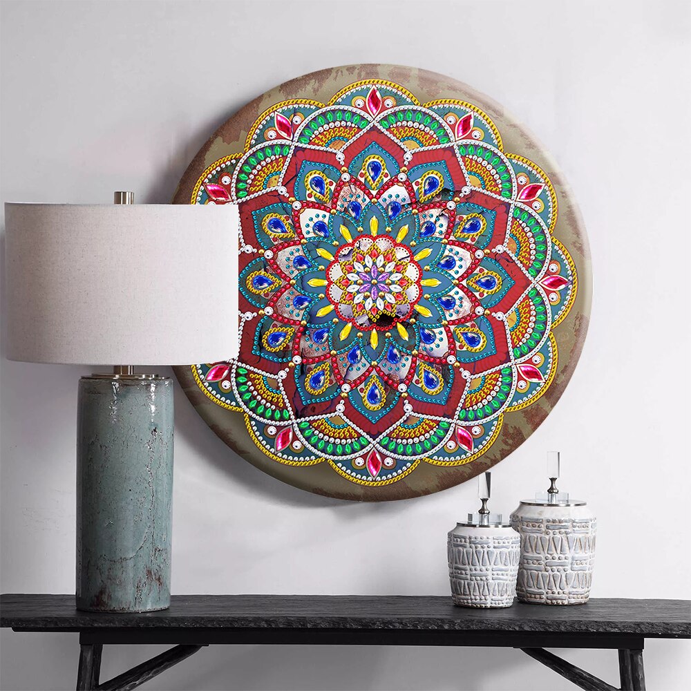 Mandala 5D Tin Diamond Painting Set Diamond Mosaic... – Grandado