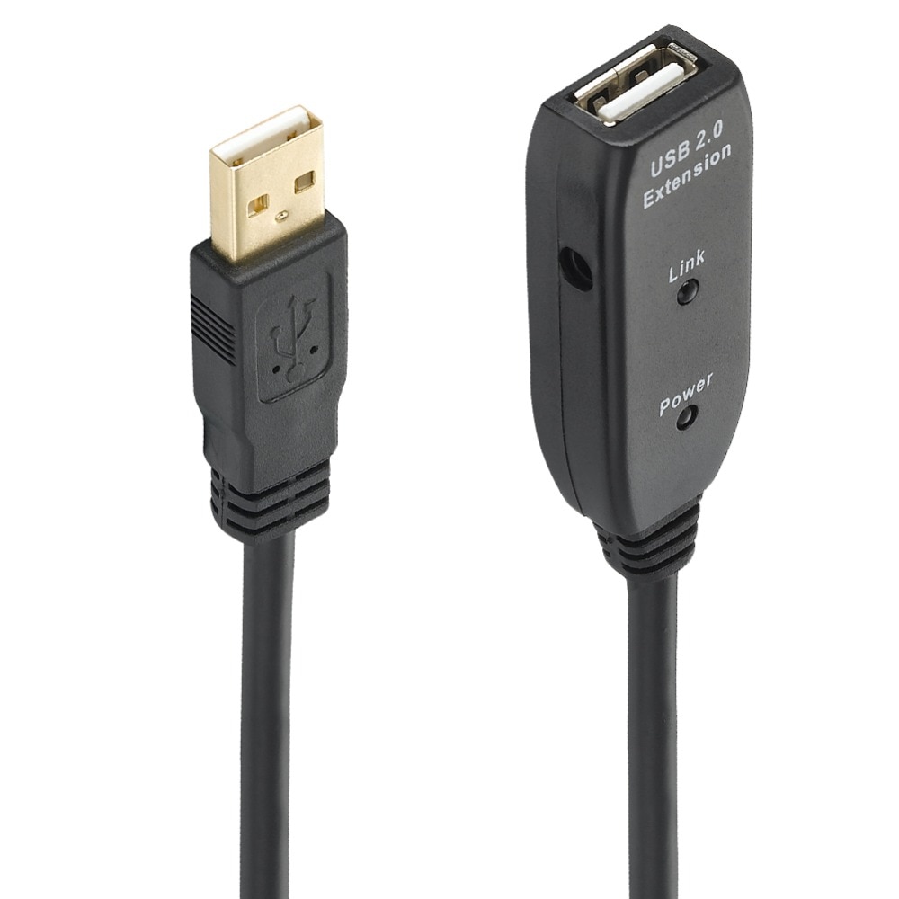 Bochara Active Repeater USB 2.0 Extension Cable Ma... – Vicedeal