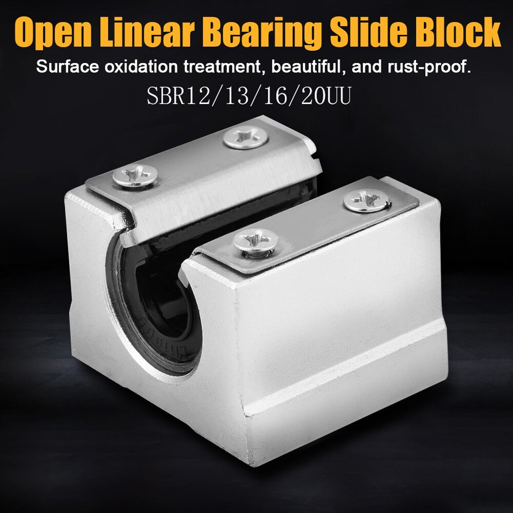 SBR 12-20UU 12-20mm Aluminum Open Linear Motion Be... – Grandado