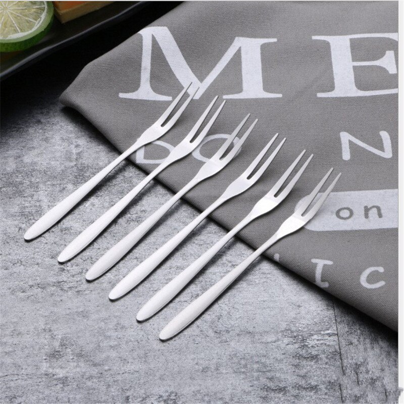 6pcs Fruit fork Stainless Steel Fruit Fork Fruit S... – Vicedeal