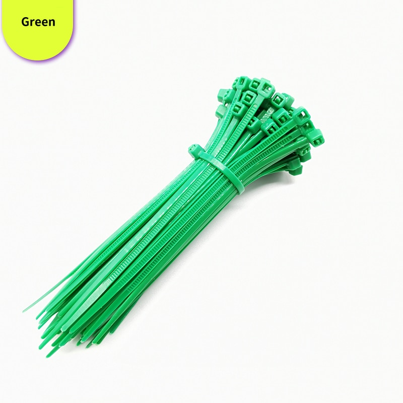 100mm selvlåsende nylon kabel lynlås 100 stk plast... – Grandado