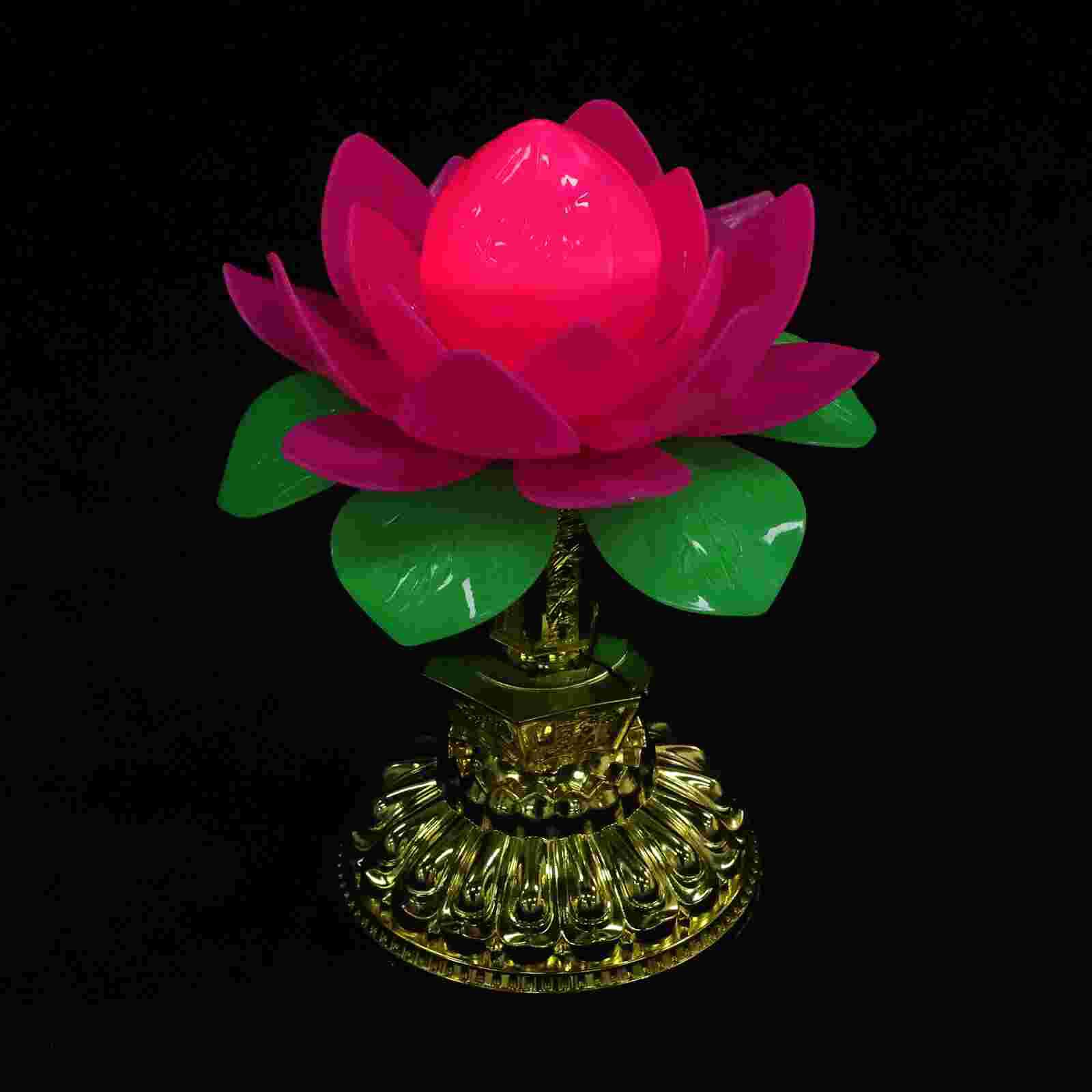 LED Lotus Light Buddhism Lotus Light Decorative Lo... – Grandado
