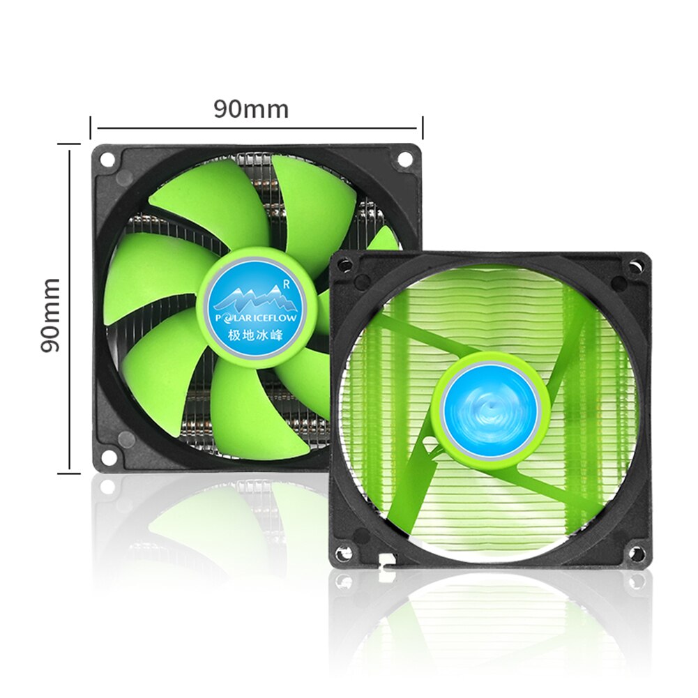 CPU Air Cooler Cooling Fan Cooler Green Blade Fan ... – Grandado