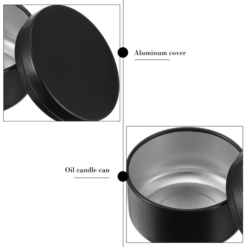12PCS Round Candle Jars Travel Tins Candle Storage... – Grandado