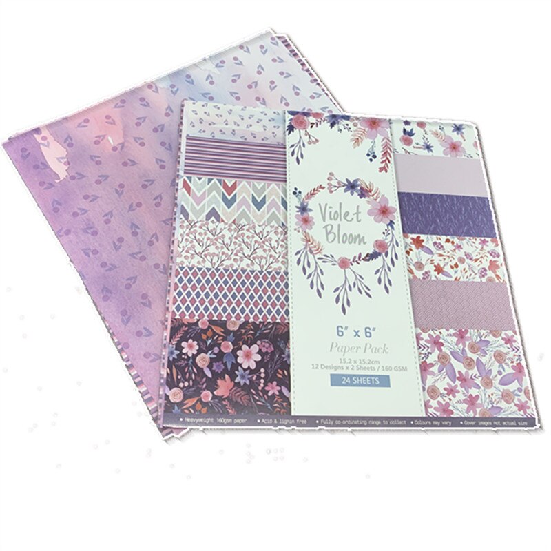 24Pcs/Lot Purple Love Retro Material Papers DIY Sc... – Vicedeal
