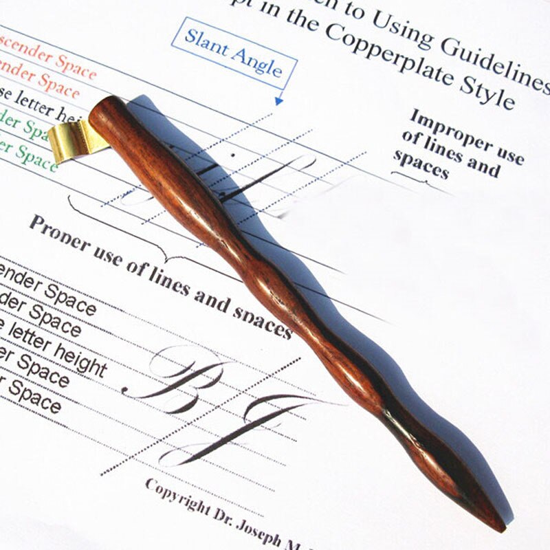 New2016 Handmade Rosewood Copperplate Script Obliq... – Vicedeal