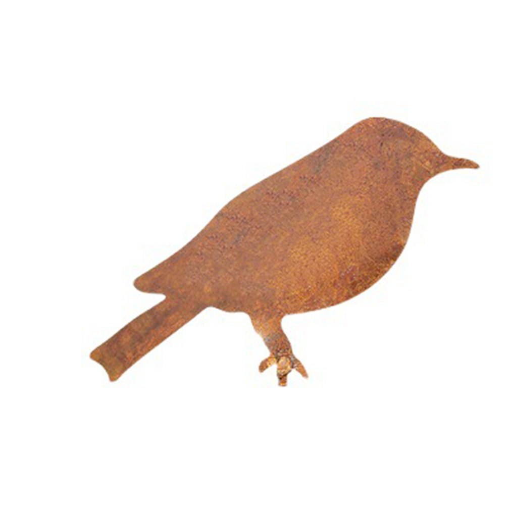 4 Pack Rusty Patina Metal Bird Silhouettes Garden ... – Grandado