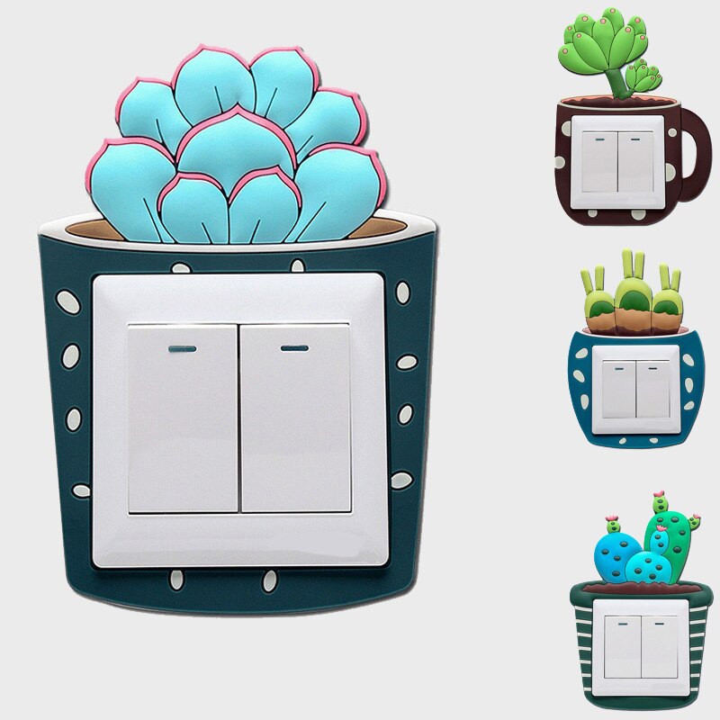 3D Light Switch Luminous Stickers Wall Stickers Sw... – Grandado