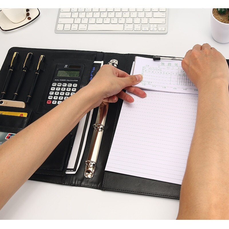 Business Padfolio Portfolio Ring Binder A4 Confere... – Grandado