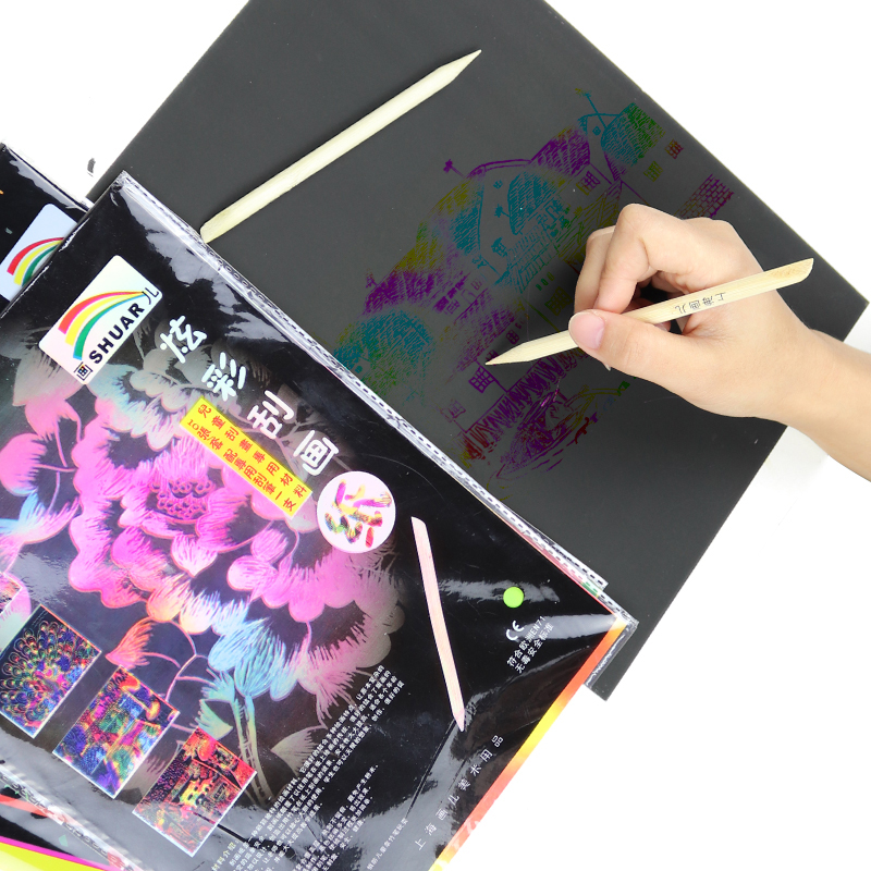 Educational Magic Color Scratch Paper 4K/8K/16K/A4... – Vicedeal