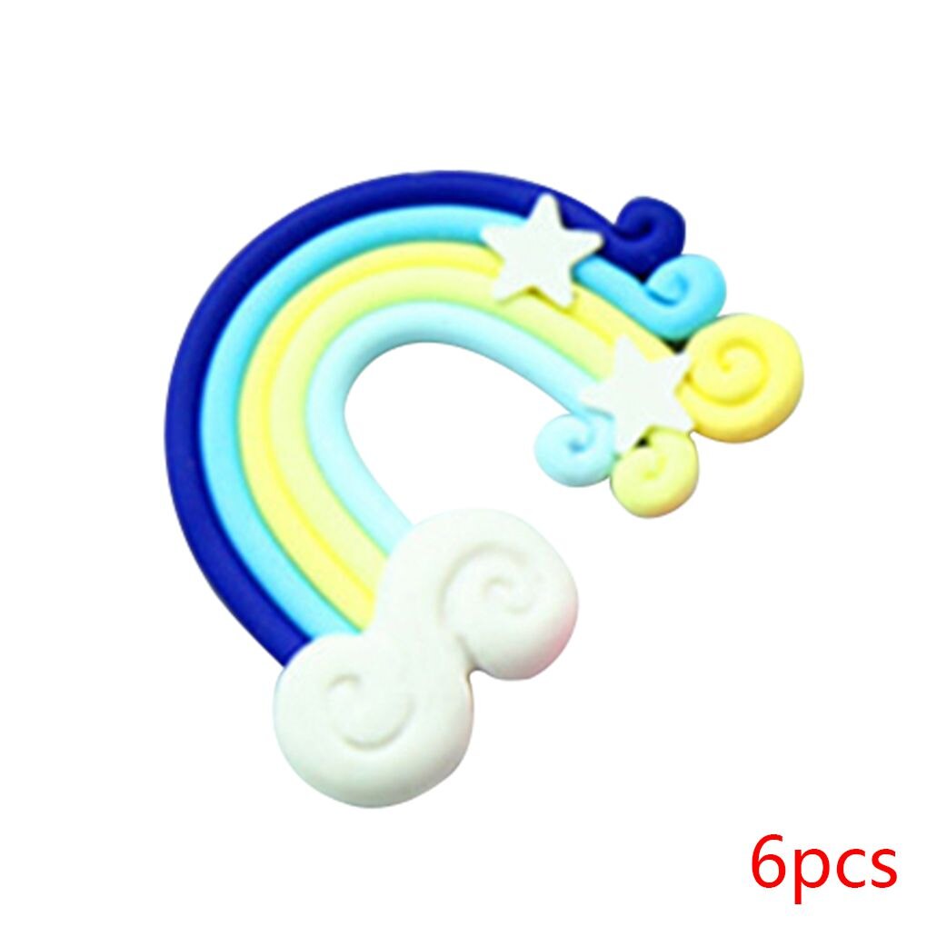 6pcs Soft Pottery Clay Rainbow Lovely Rainbow Deco... – Grandado