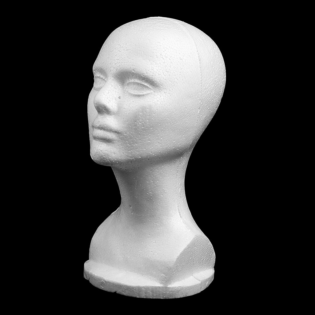 12'' Female Foam Mannequin Manikin Head Mo... – Grandado