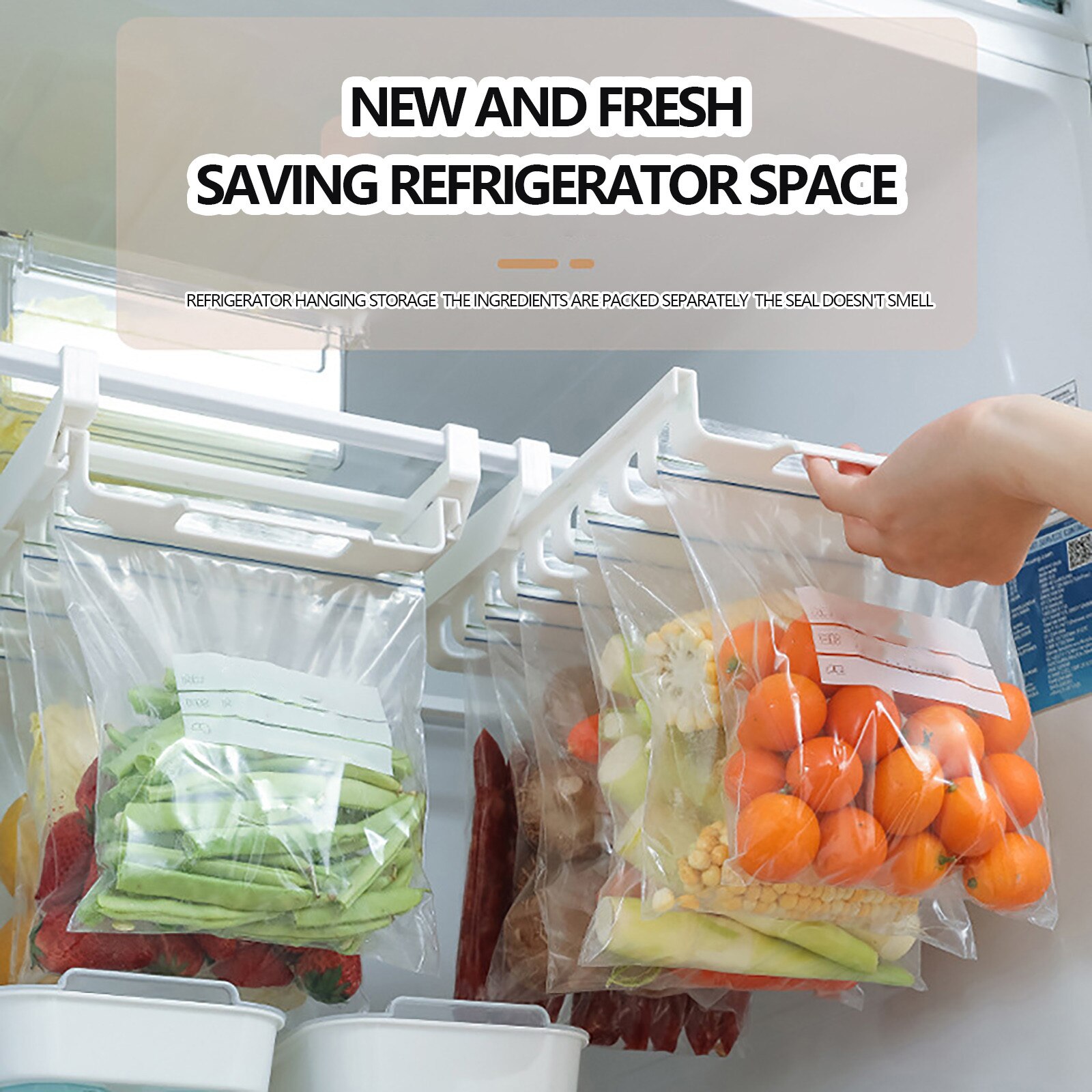 Food Sealed Bag Storage Rack Rail Storage Danger R... – Grandado