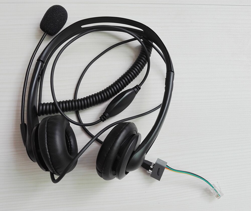 RJ11 plug monaural call center telephones headset ... – Grandado