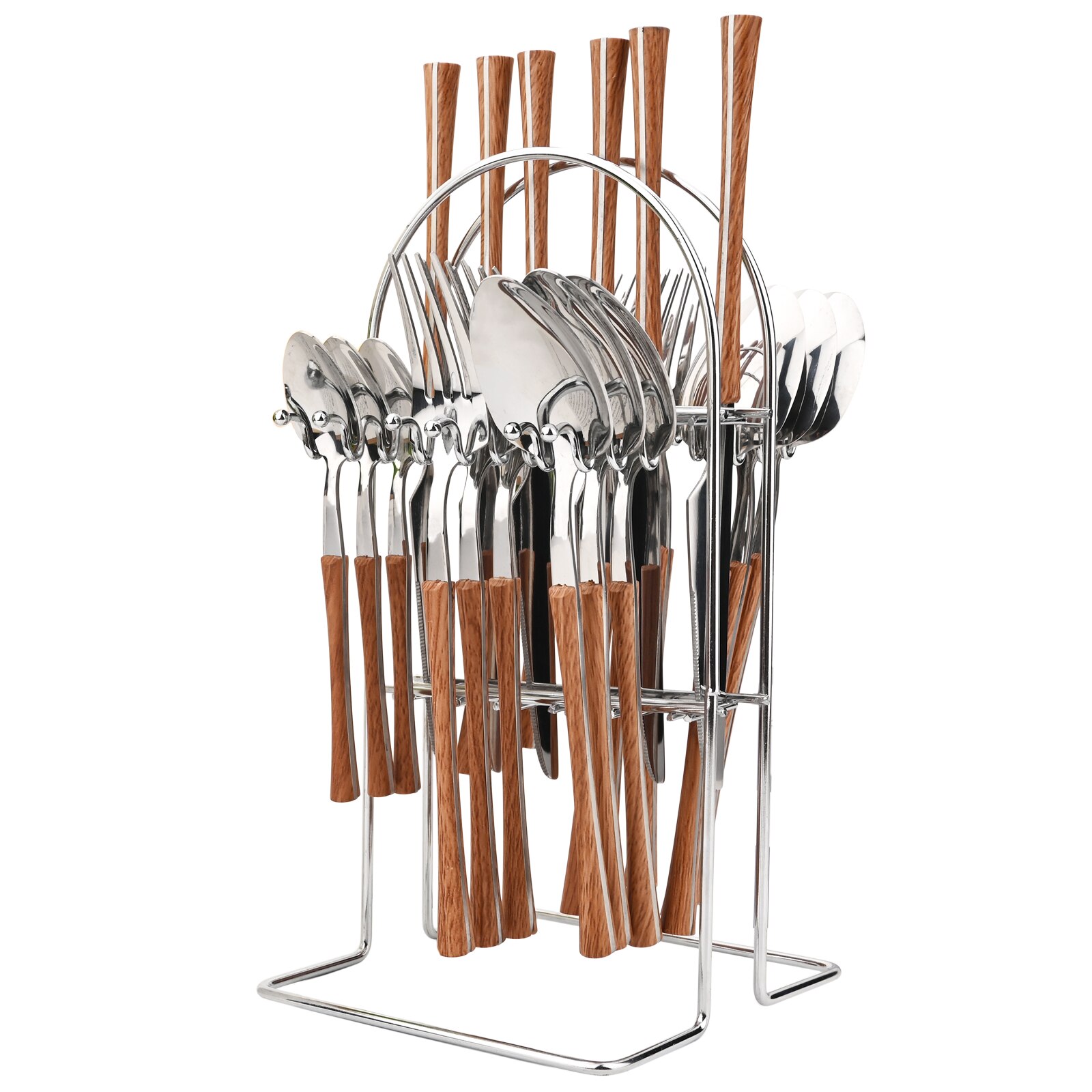 Drmfiy 16/24pcs Marble Texture Handle Cutlery Set ... – Grandado