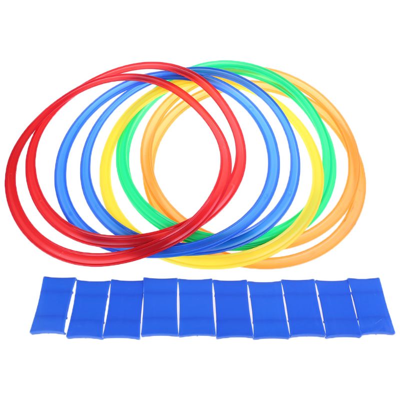 10 Pcs Hopscotch Ring Game Toys for Kids Sensory I... – Grandado