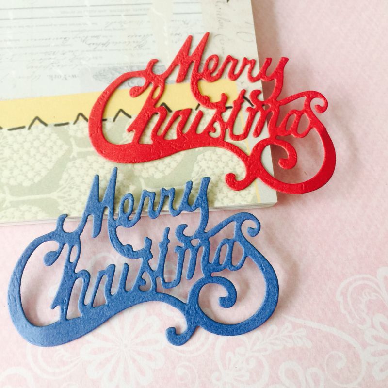 Merry Christmas Metal Cutting Dies Words Letter St... – Grandado