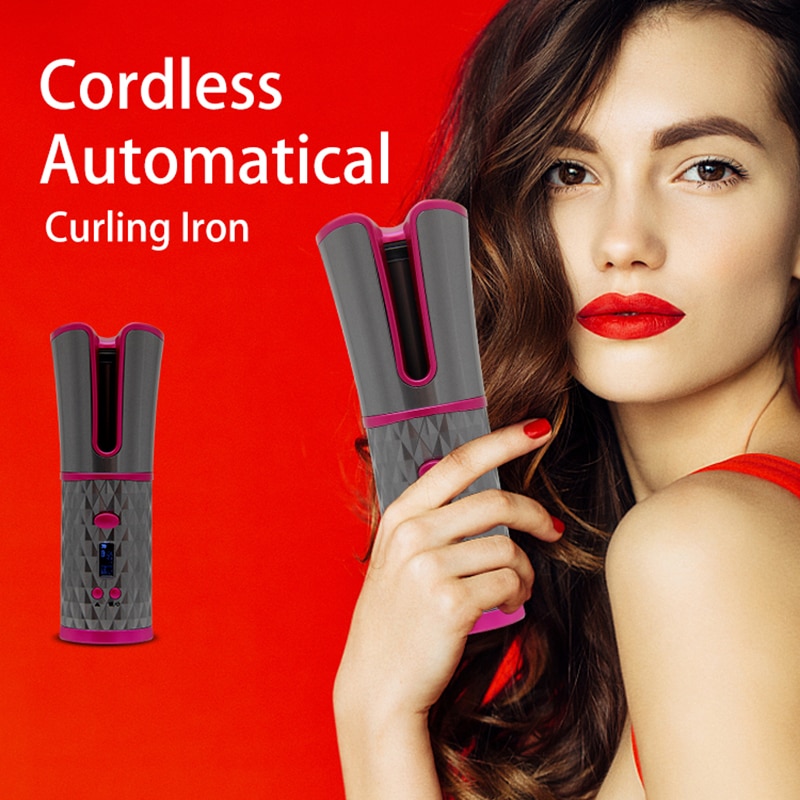 Cordless hair clipper curling irons Hair iron auto... – Grandado