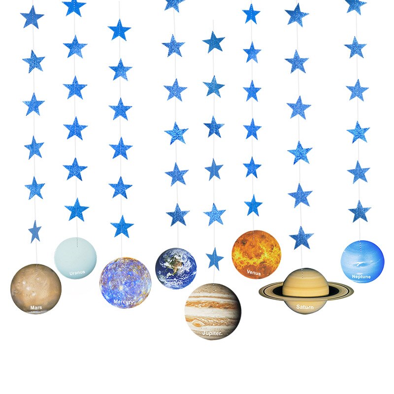 1set Universe Eight Planets Garlands Banner String... – Vicedeal