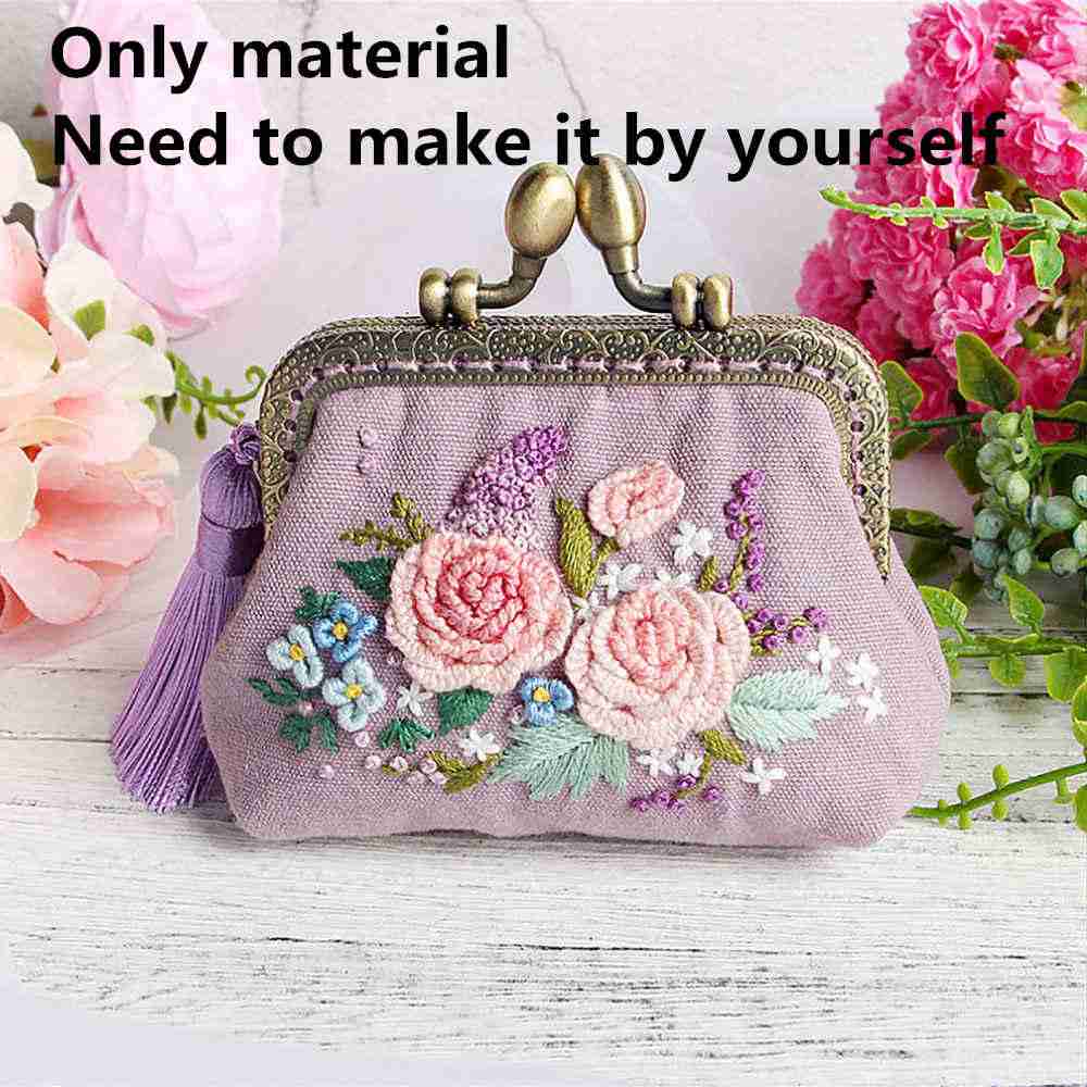 DIY Embroidery Kit For Beginners Unfinished Flower... – Grandado