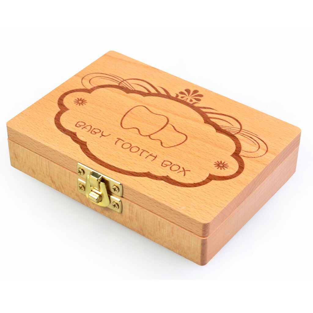 Logwood Carving Baby Teeth Box Lanugo Storage Case... – Vicedeal