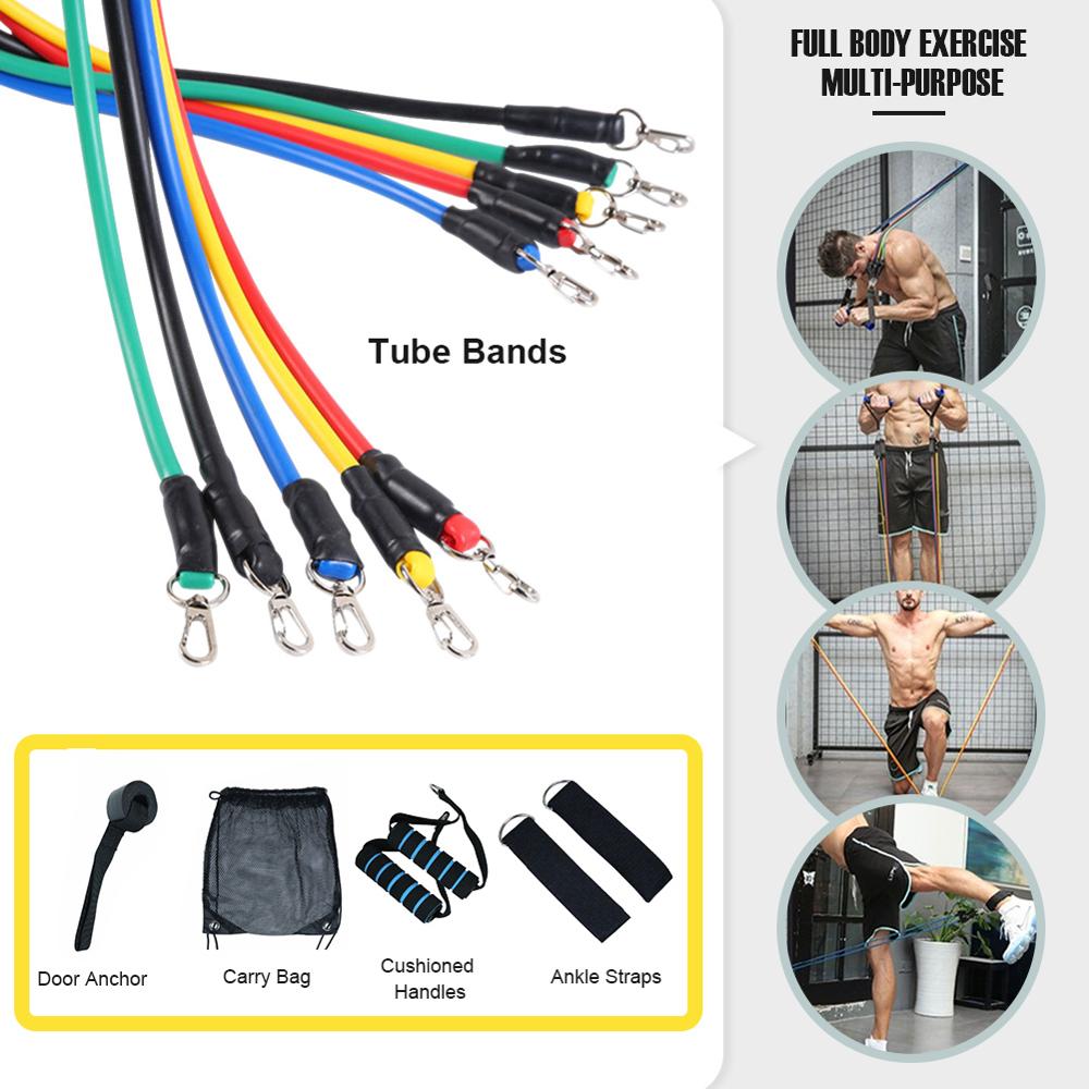 11 Stks/set Latex Resistance Bands Crossfit Traini... – Grandado