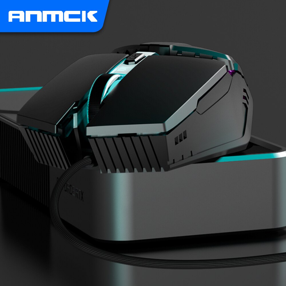 Anmck Ergonomic Wired Gaming Mouse 4 Buttons LED 1... – Grandado
