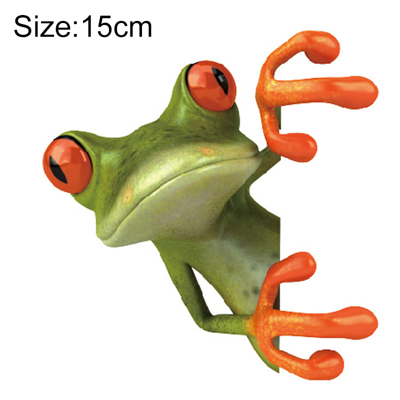 Frog Bathroom Sticker Toilet Stickers Cartoon Frog... – Grandado