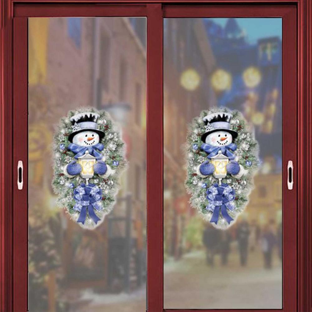 Christmas Snowman Electrostatic Sticker Window Kid... – Grandado